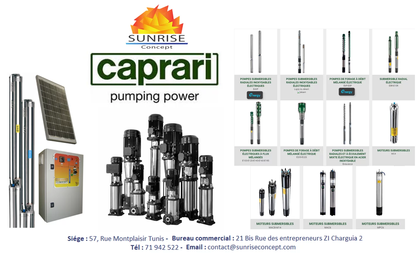 Produit | POMPE CAPRARI | B2B-AFRICA©